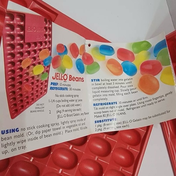 Jello | Kitchen | Jello Gelatin Jelly Beans Red Jello Molds Jigglers ...